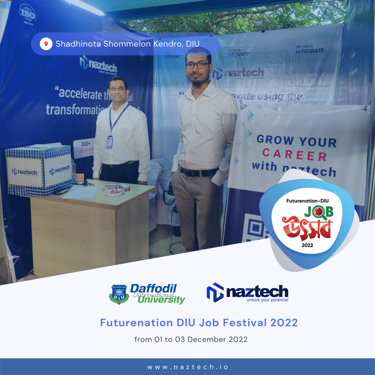 naztech Participated the Futurenation-DIU Job Festival-2022 – naztech Inc